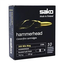 Balle de chasse sako hammerhead - 220gr - calibre 300 winchester magnum